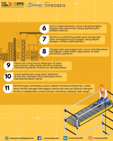 Cara Pemasangan Scaffolding dan Pembongkarannya - Petro Training Asia