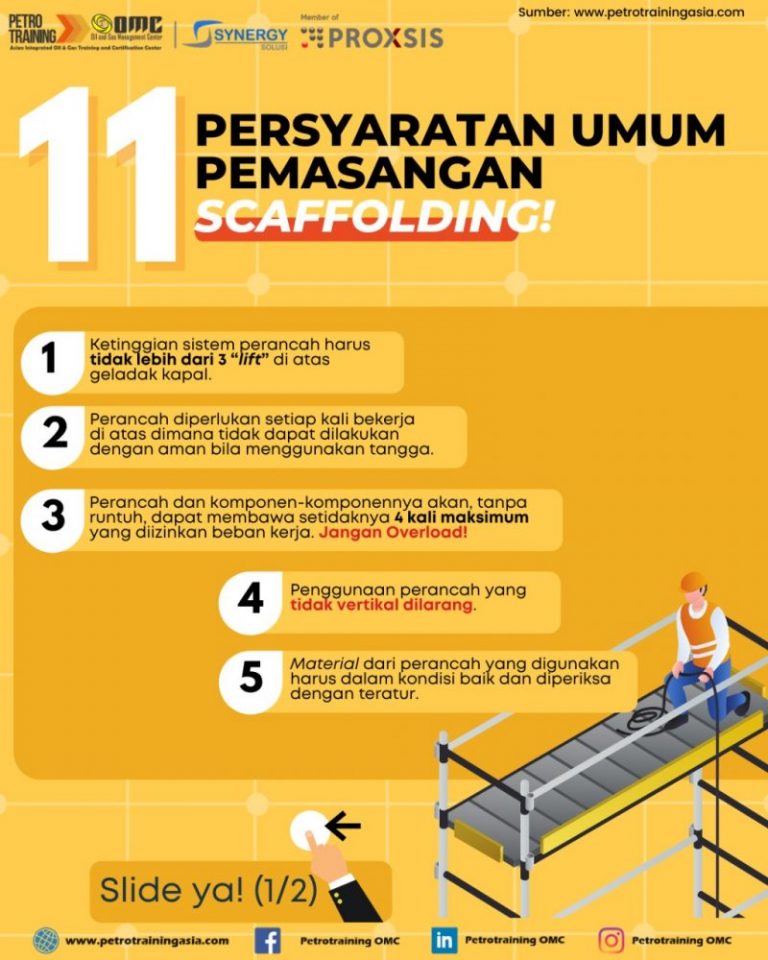 Cara Pemasangan Scaffolding dan Pembongkarannya - Petro Training Asia